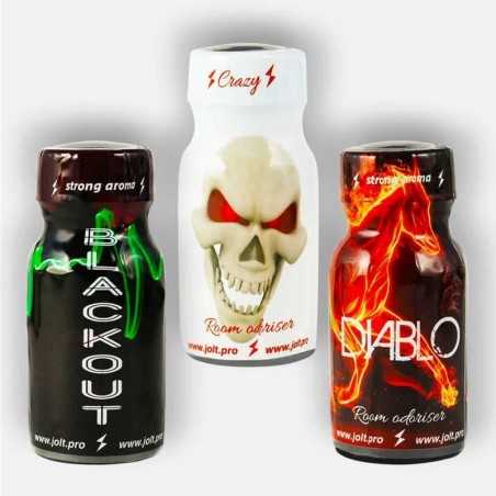 Pack Poppers Jolt | Diablo, Crazy y Blackout (3 botes 10ml), Comprar ...